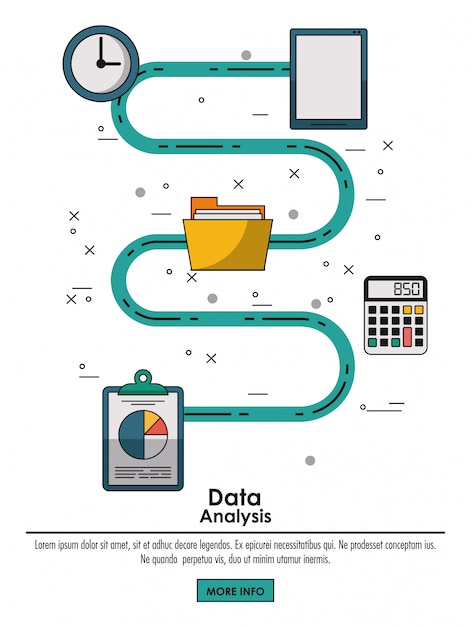 Premium Vector | Data analysis infographic concept Premium Vector | Data analysis infographic concept