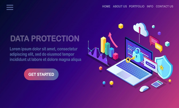 Premium Vector | Data protection. internet security, privacy access ... Premium Vector | Data protection. internet security, privacy access ...