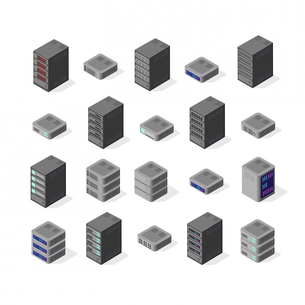 Premium Vector | Data server network Premium Vector | Data server network