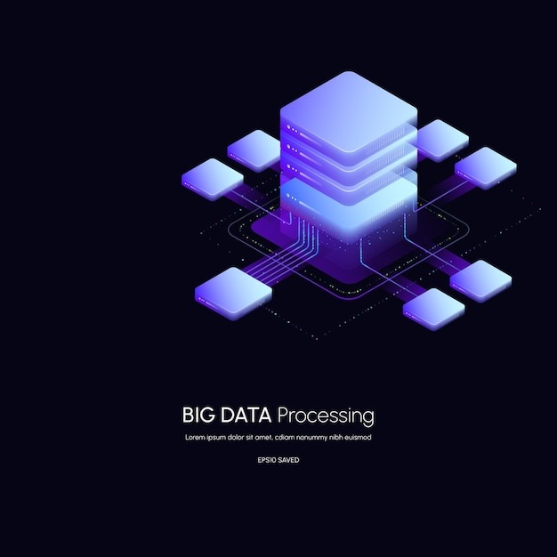 Premium Vector Data Visualization Concept Data Analytics Platform 3d Isometric Vector Illustration