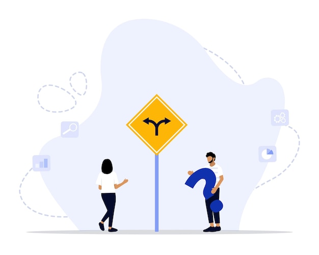 Premium Vector | Decision making concept illustration Premium Vector | Decision making concept illustration