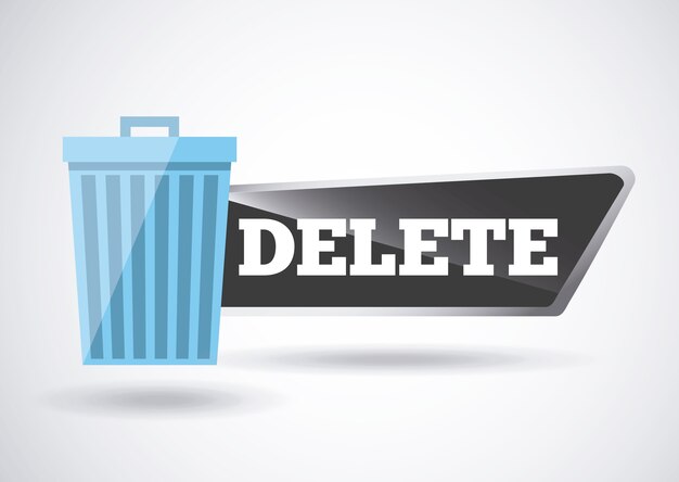 Premium Vector | Delete button design Premium Vector | Delete button design