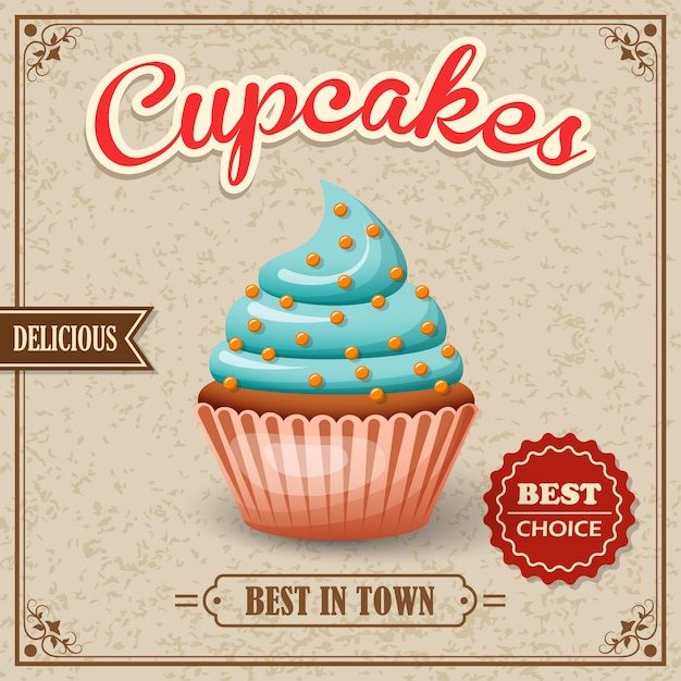 Premium Vector Delicious Cupcakes