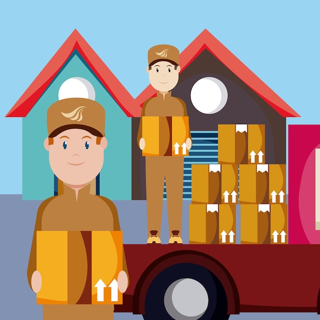 Premium Vector | Delivery express couriers Premium Vector | Delivery express couriers