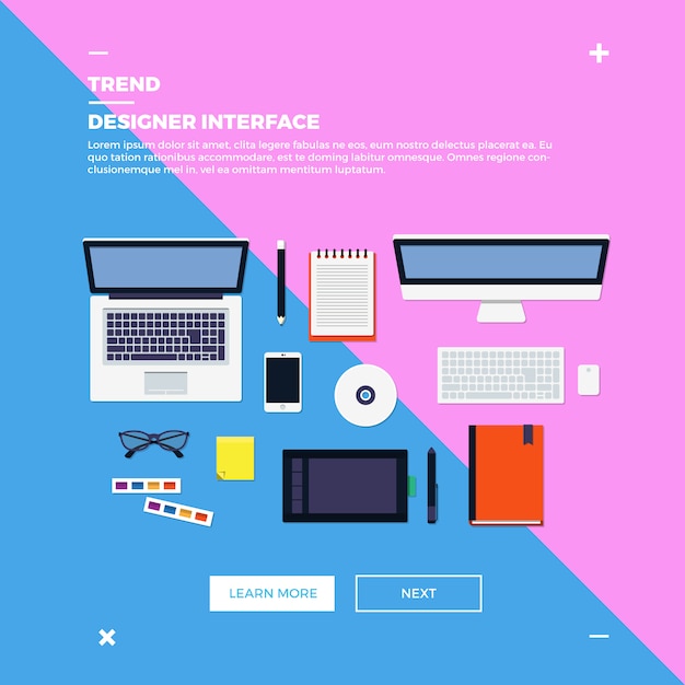 Designer tools collection desktop Vector | Free Download Designer tools collection desktop Vector | Free Download