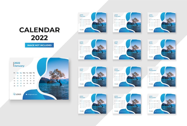 Premium Vector | Desk calendar 2022 premium template Premium Vector | Desk calendar 2022 premium template