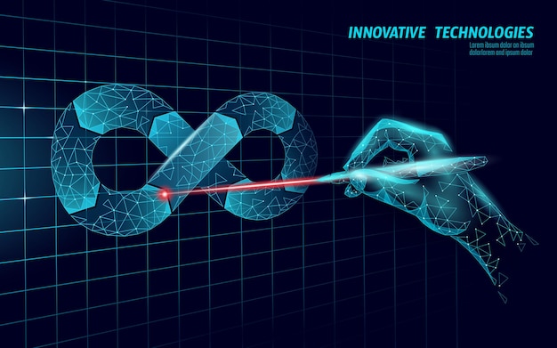 Premium Vector | Devops software development operations infinity symbol Premium Vector | Devops software development operations infinity symbol