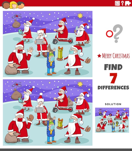 Premium Vector | Differences educational game for children with ... Premium Vector | Differences educational game for children with ...