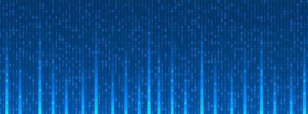Premium Vector Digital Binary Code Data Background Computer Numbers