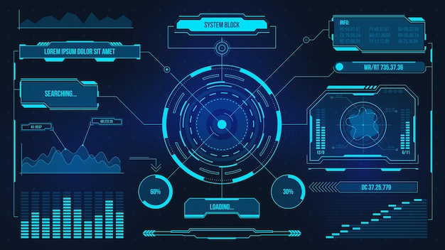 Premium Vector | Digital user interface. futuristic technology ui ... Premium Vector | Digital user interface. futuristic technology ui ...