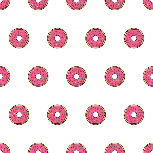 Premium Vector | Donuts seamless pattern Premium Vector | Donuts seamless pattern