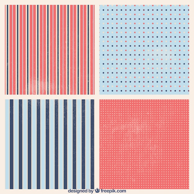 Dotted and striped patterns Vector | Free Download Dotted and striped patterns Vector | Free Download