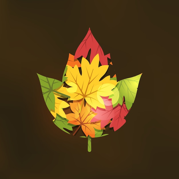 Free Vector | Double exposure autumn illustration in flat style Free Vector | Double exposure autumn illustration in flat style