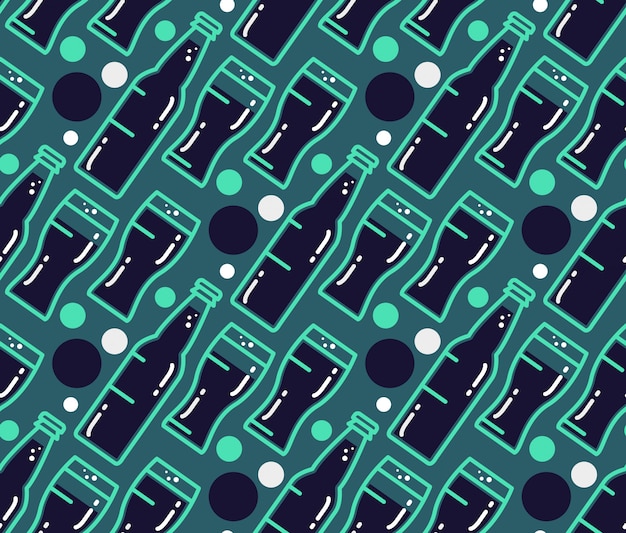 Premium Vector | Drink seamless pattern Premium Vector | Drink seamless pattern
