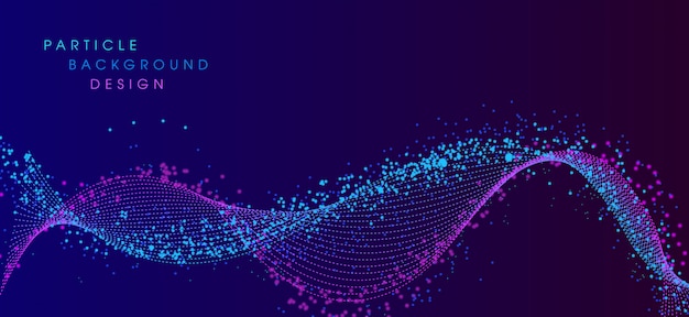 Premium Vector | Dynamic particle with liquid element modern background Premium Vector | Dynamic particle with liquid element modern background