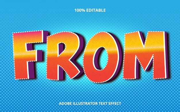 Premium Vector Editable Text Effect From Title Cartoon Style