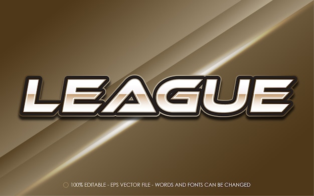 Premium Vector | Editable text effect, league style illustrations Premium Vector | Editable text effect, league style illustrations
