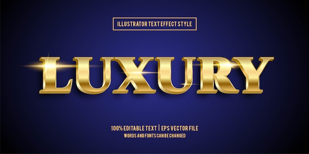 Premium Vector | Editable text effect - luxury text style concept Premium Vector | Editable text effect - luxury text style concept