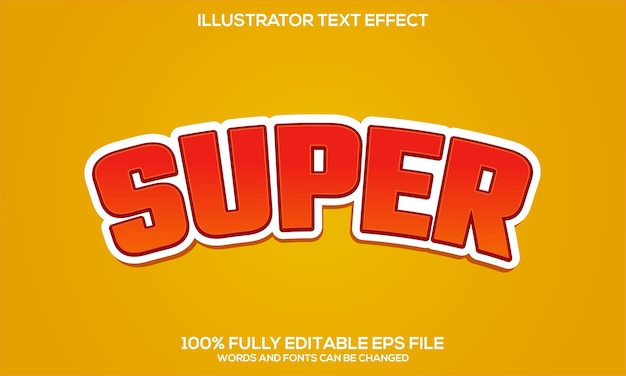 Premium Vector Editable Text Effect Template