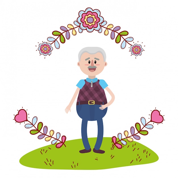 Premium Vector | Elderly man cartoon Premium Vector | Elderly man cartoon