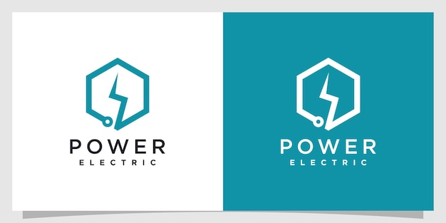 Premium Vector | Electric logo with creative simple and minimalist ... Premium Vector | Electric logo with creative simple and minimalist ...