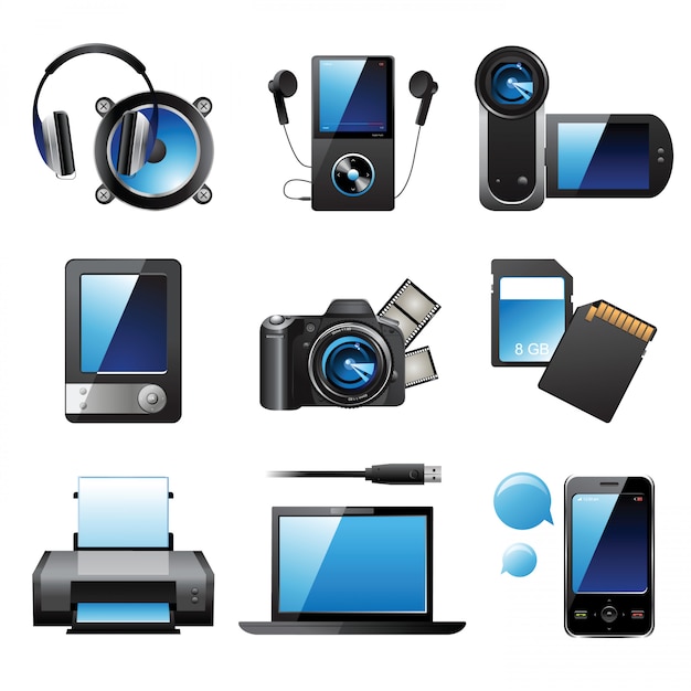 Premium Vector | Electronic devices Premium Vector | Electronic devices