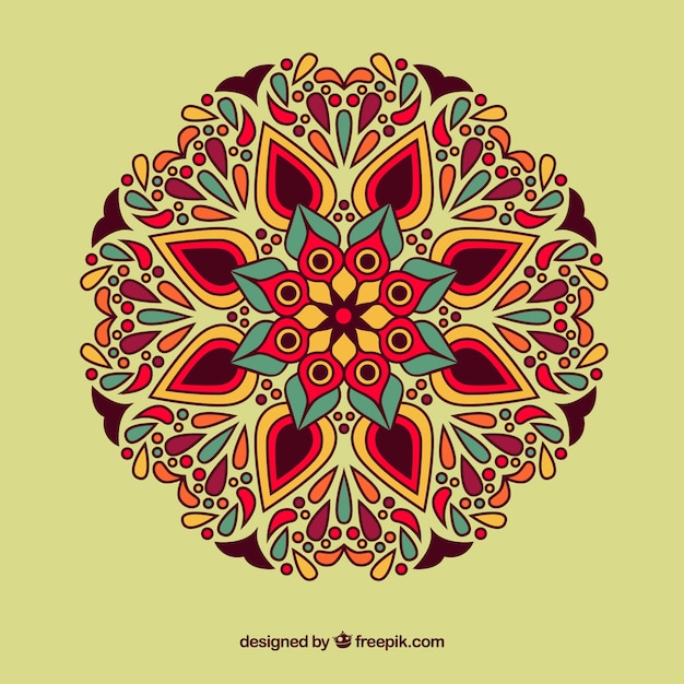 Free Vector | Elegant colorful mandala background Free Vector | Elegant colorful mandala background