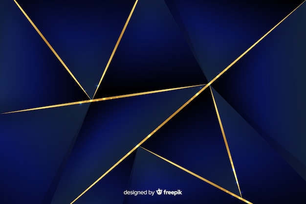Free Vector | Elegant dark blue polygonal background Free Vector | Elegant dark blue polygonal background