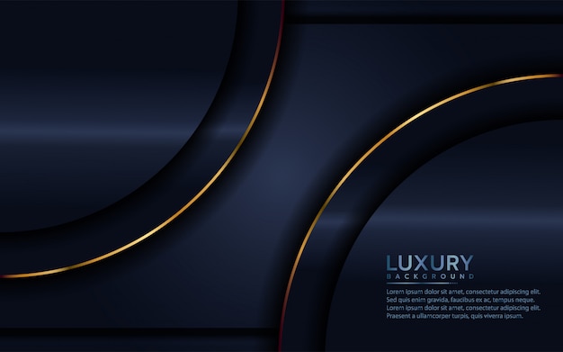 Premium Vector | Elegant navy blue background with overlap layer Premium Vector | Elegant navy blue background with overlap layer