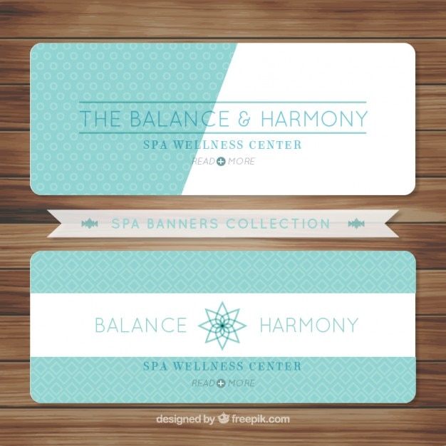 Free Vector | Elegant spa banners Free Vector | Elegant spa banners