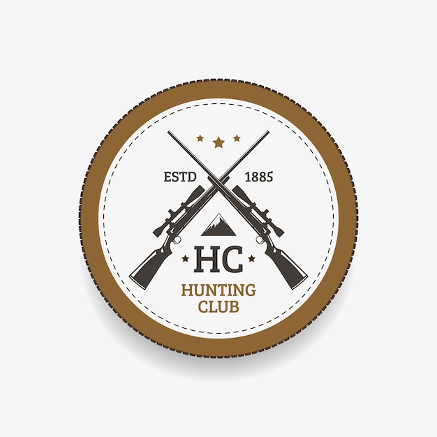 Premium Vector | Emblem hunting club Premium Vector | Emblem hunting club