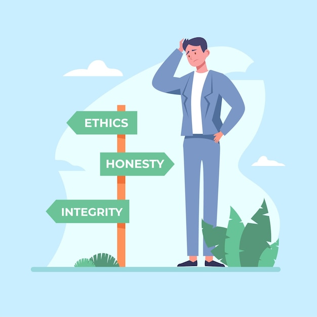 Premium Vector | Ethical dilemma concept illustration Premium Vector | Ethical dilemma concept illustration