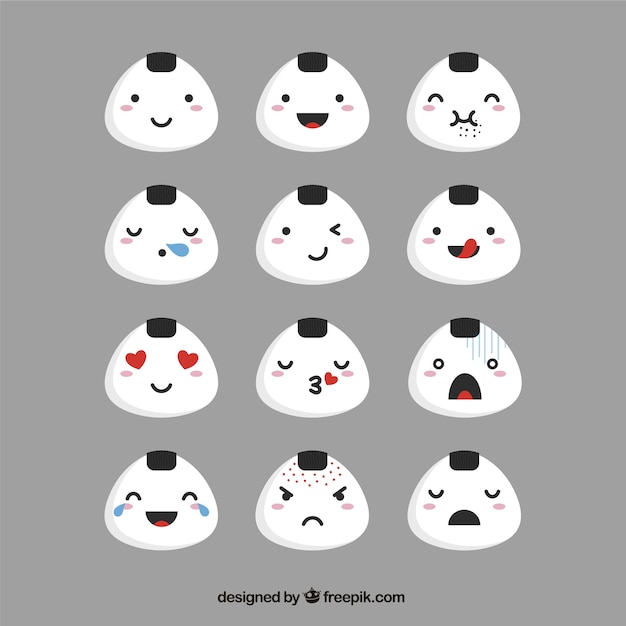 Fantastic emoticon set | Free Vector Fantastic emoticon set | Free Vector