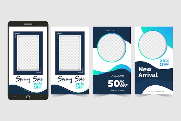 Premium Vector Fashion Instagram Stories Pack