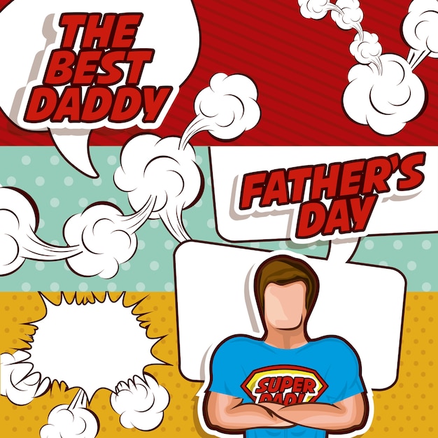 Premium Vector Fathers Day Design