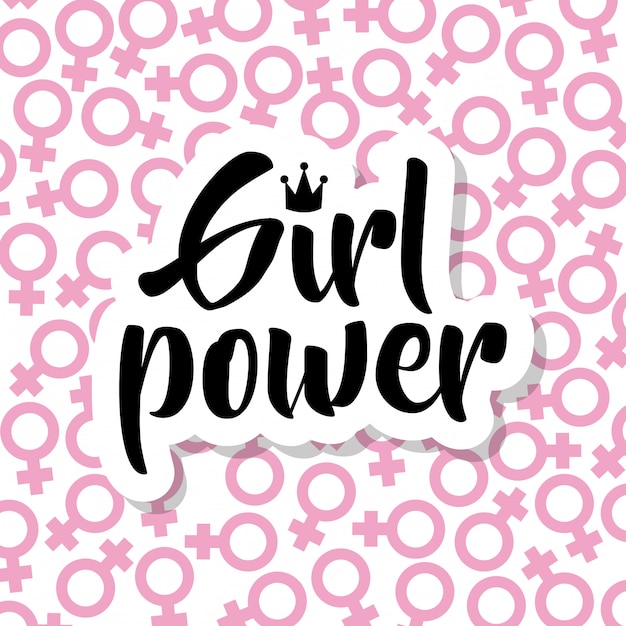 Premium Vector | Female gender symbols pop art style pattern Premium Vector | Female gender symbols pop art style pattern