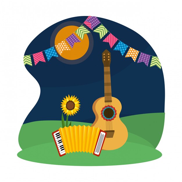 Premium Vector | Festa junina cartoon Premium Vector | Festa junina cartoon