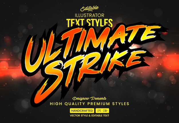 Fight game text style | Premium Vector Fight game text style | Premium Vector