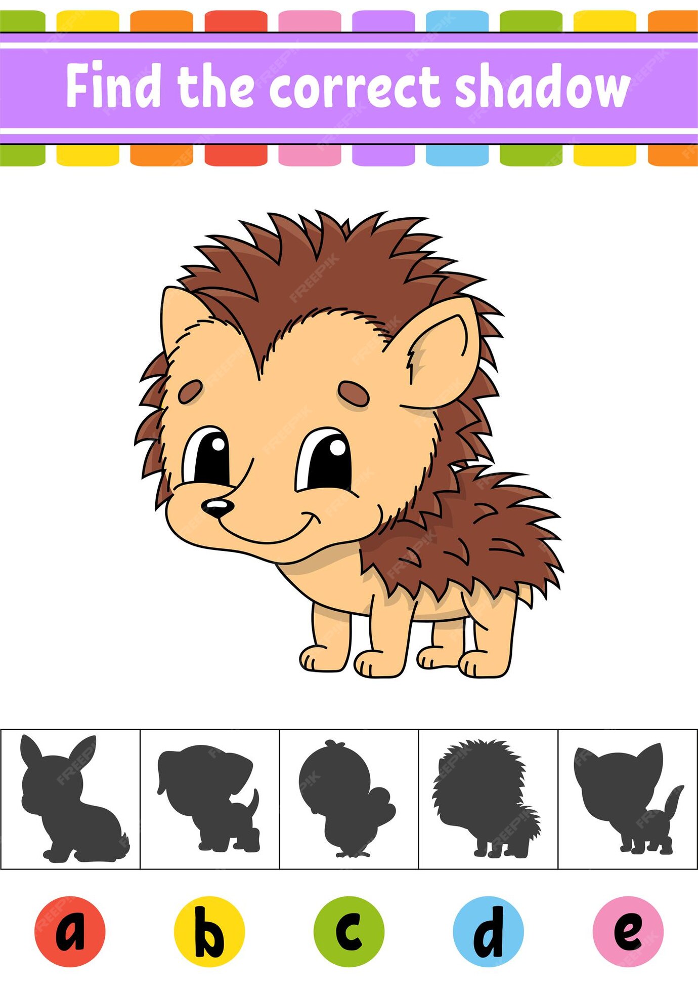 Premium Vector | Find the correct shadow. Premium Vector | Find the correct shadow.