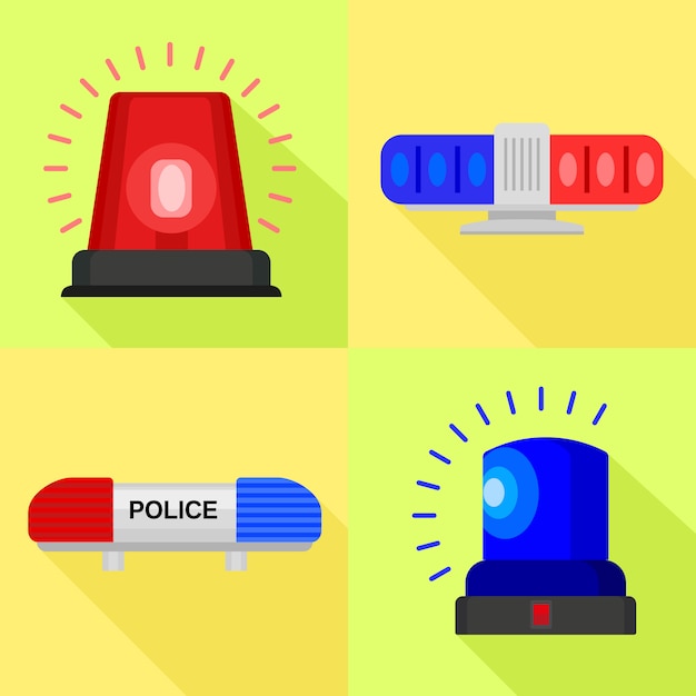 Flasher icon set Vector | Premium Download Flasher icon set Vector | Premium Download