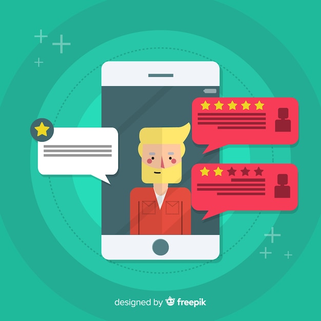 Free Vector Flat Customer Satisfaction Concept