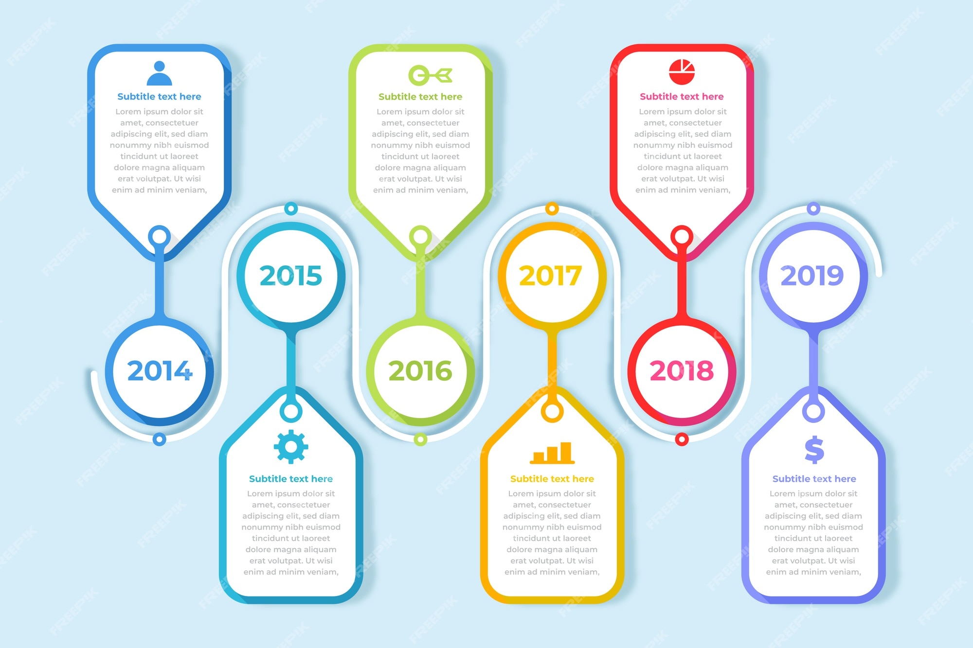 Free Vector | Flat design timeline infographic template Free Vector | Flat design timeline infographic template
