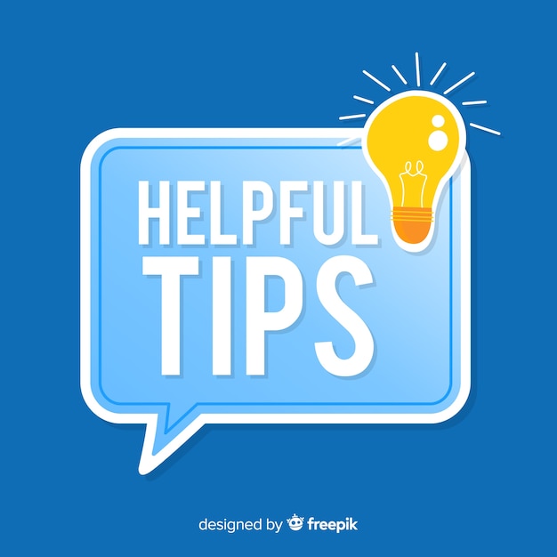 Premium Vector | Flat helpful tip colorful background Premium Vector | Flat helpful tip colorful background