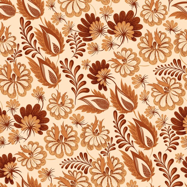 Premium Vector Floral Seamless Pattern