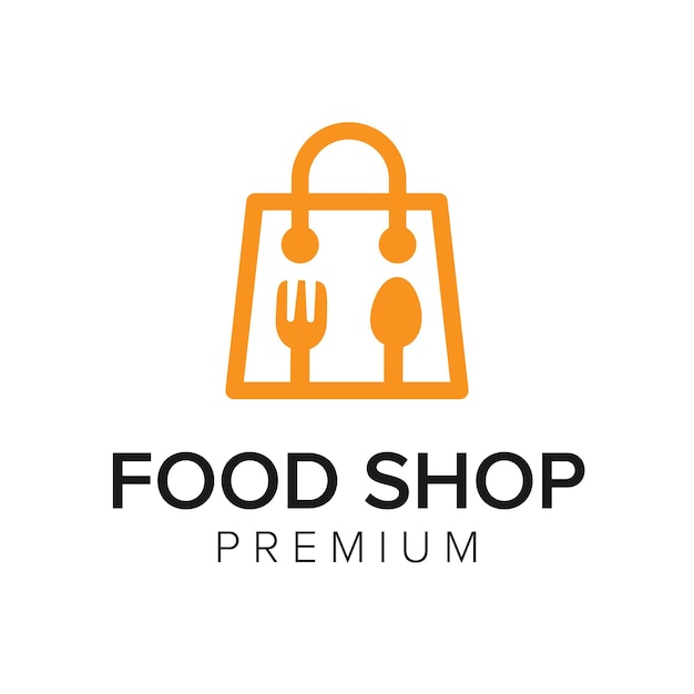 Premium Vector | Food shop logo icon vector template Premium Vector | Food shop logo icon vector template