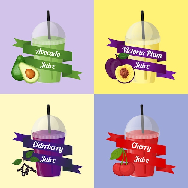 Premium Vector | Fruit juice vector Premium Vector | Fruit juice vector