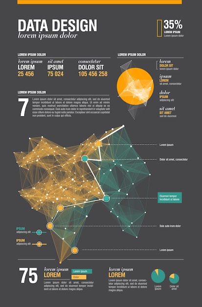 Premium Vector | Futuristic infographic. information aesthetic . complex data threads graphic ...