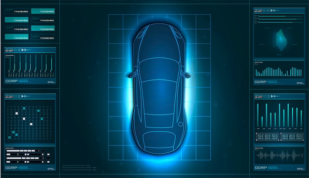 Premium Vector | Futuristic user interface. hud ui. abstract virtual ... Premium Vector | Futuristic user interface. hud ui. abstract virtual ...