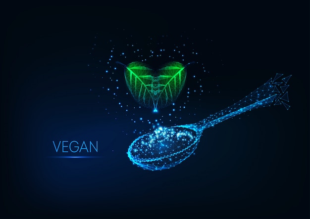 Premium Vector | Futuristic vegan or vegetarian diet concept with ... Premium Vector | Futuristic vegan or vegetarian diet concept with ...