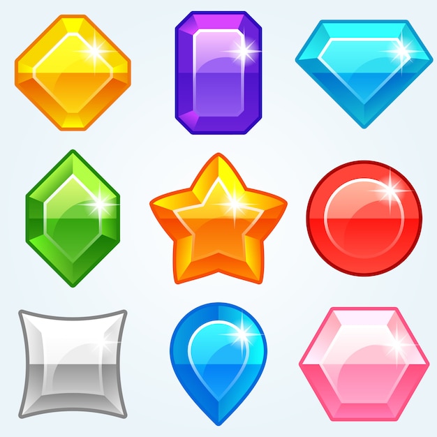 Premium Vector | Gems Premium Vector | Gems